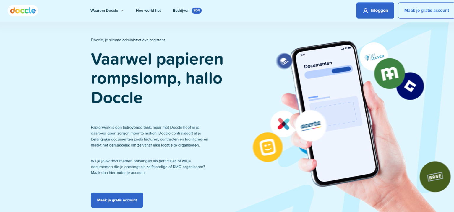 Een nieuwe website voor Doccle - Doccle BE